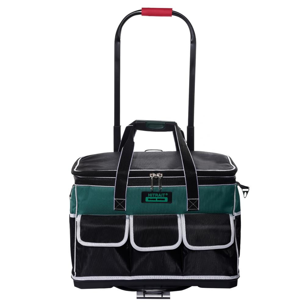 VAHIGCY 23'' Tool Bag with Wheel, Rolling Tool Backpack for Electrician ...