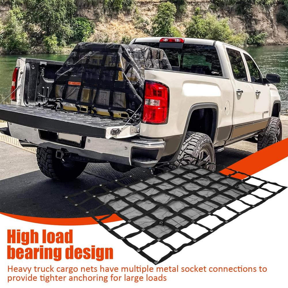 VAHIGCY CARGO NETS - Heavy Duty Cargo Net-1,500 lbs - Truck Accessory ...