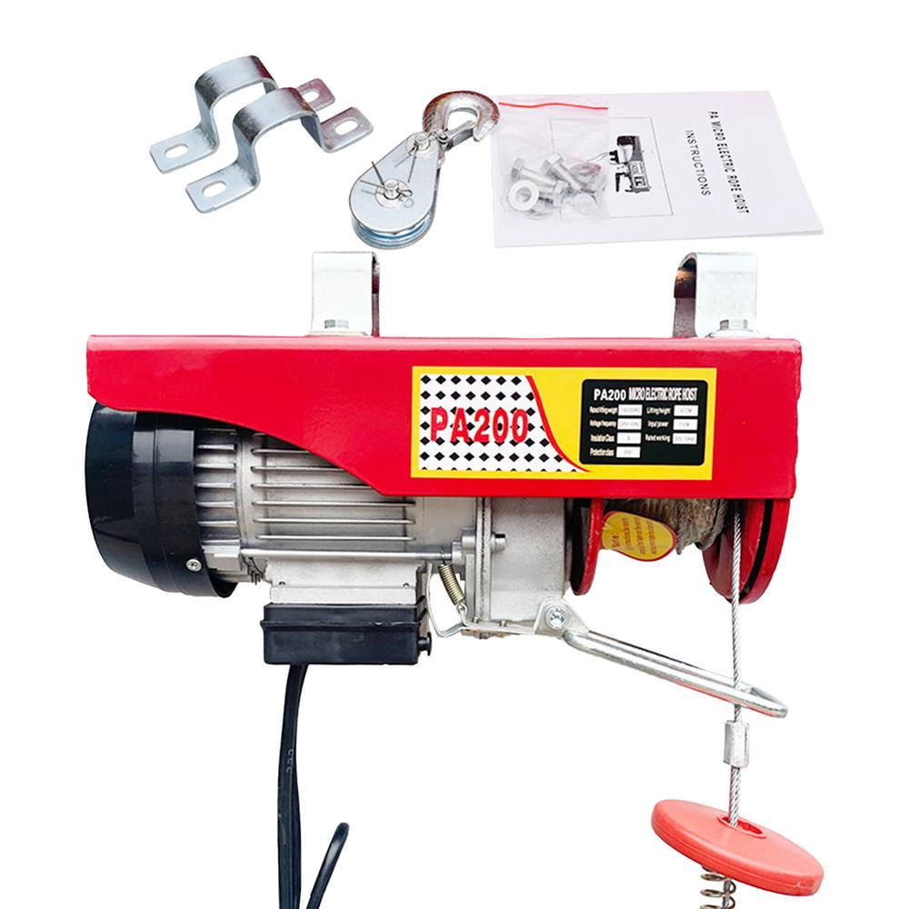 VAHIGCY Electric Hoist 440lbs Winch Wire Control System Large Load ...