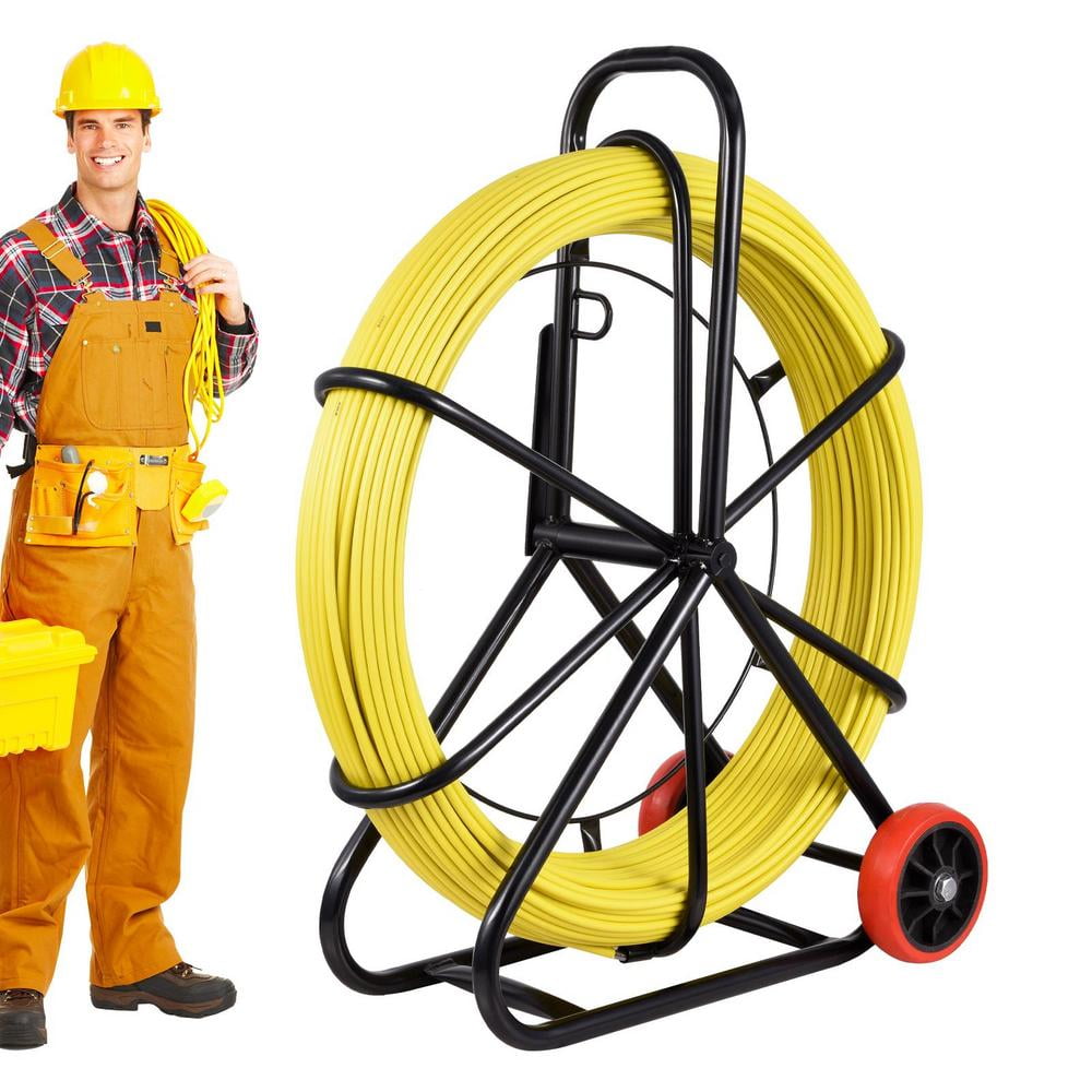 VAHIGCY Fiberglass Fish Tape High Strength Fiberglass Duct Rodder ...