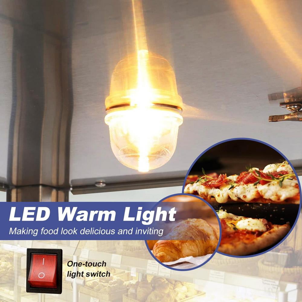 VAHIGCY Food Warmer Display Case 110V Portable Restaurant Heated ...