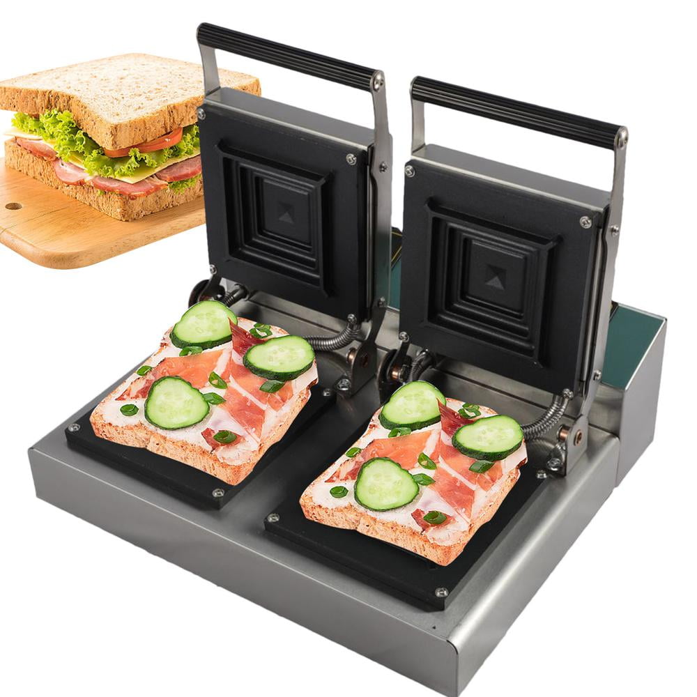 VAHIGCY Grilled Cheese Maker 2000W Double Toaster Grill Sandwich Maker ...
