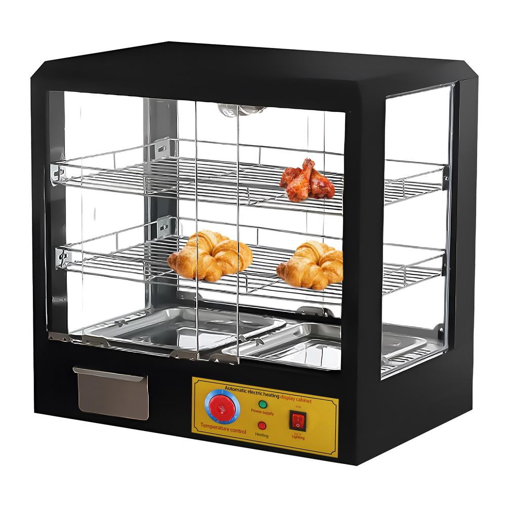 VAHIGCY Hot Food Display Case Large Food Buffet Display with Glass Door ...