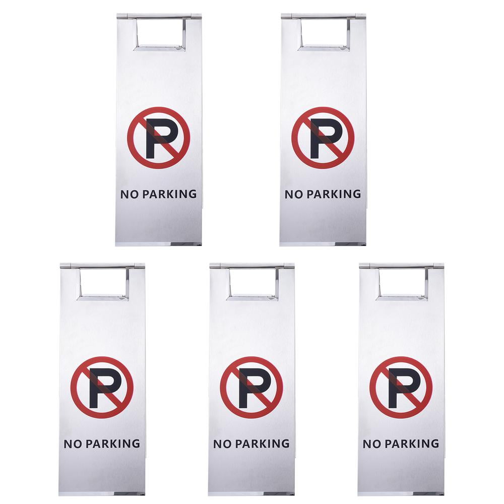 VAHIGCY Metal No Parking Signs Outdoor Foldable Warning Signs 5PCS ...