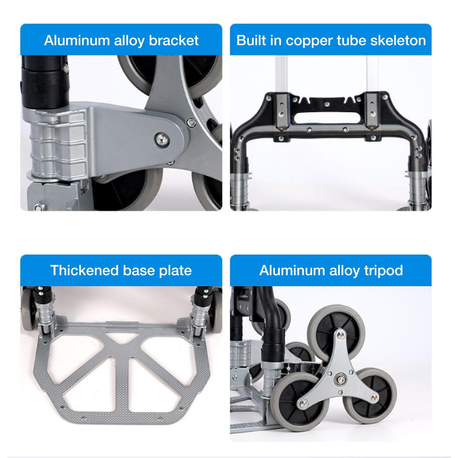 VAHIGCY Moving Dolly For Stairs | Heavy Duty Collapsible Trolley With ...