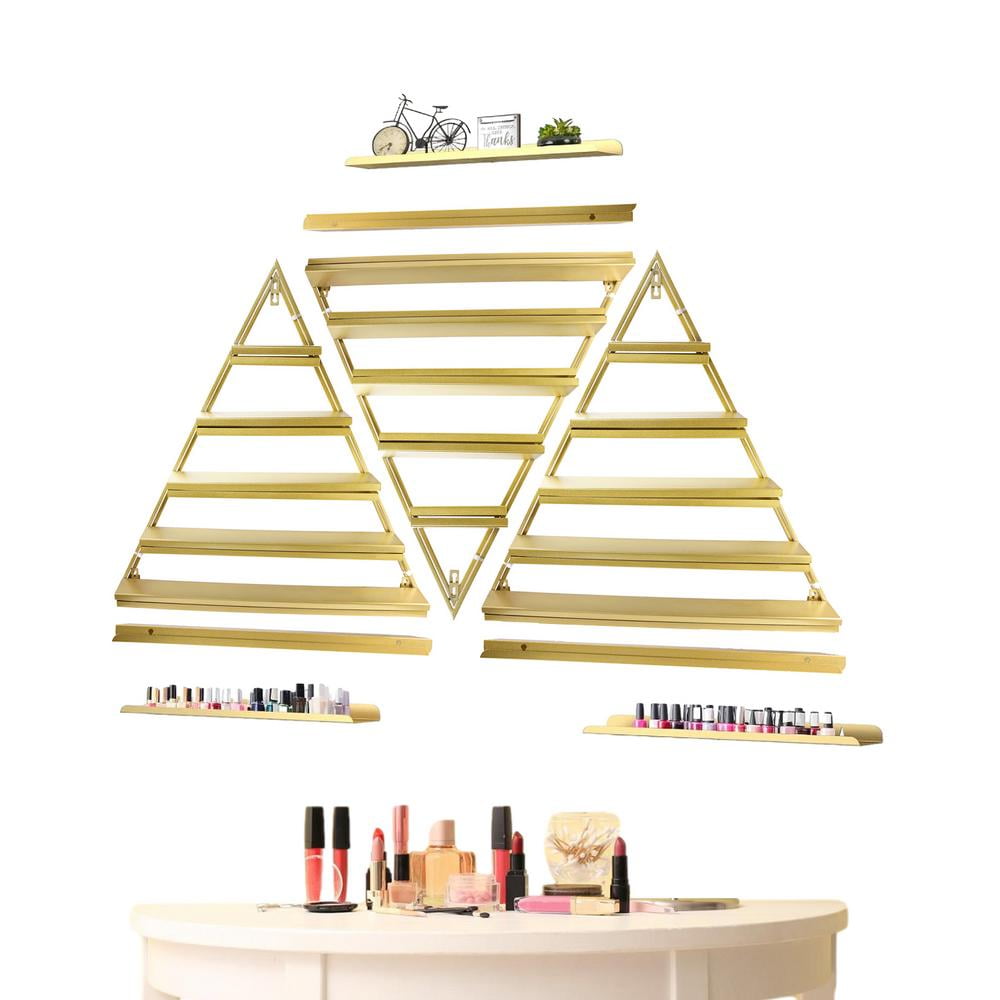 VAHIGCY Perfume Wall Shelf Floating Shelves Triangular for Wall Nail ...