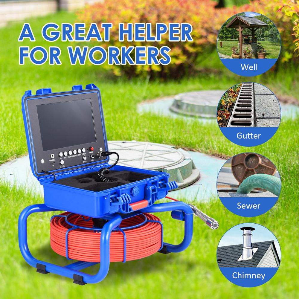 VAHIGCY Pipe Video Camera Drain Sewer Pipe Inspection Screen Industrial ... VAHIGCY Pipe Video Camera Drain Sewer Pipe Inspection Screen Industrial ...