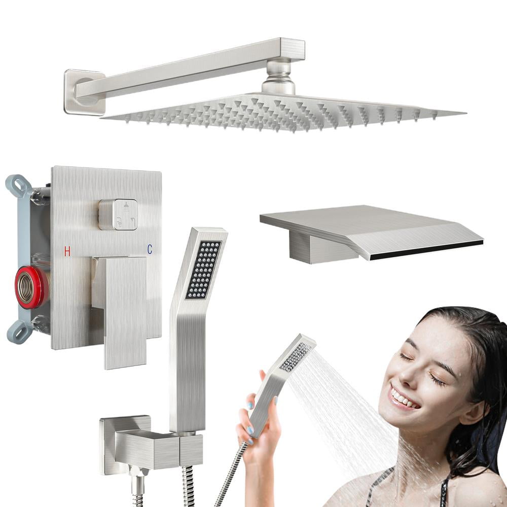 VAHIGCY Shower Head and Handle Set | Shower Valve Kit Shower Set ...