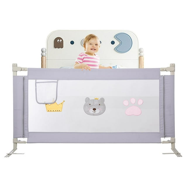 VAHIGCY Toddler Bed Rail Bumper Extra Long Bumper Safety Rails Guard ...