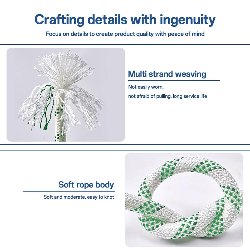 VAHIGCY Tree Ropes Arborist Pulling 197 Ft High Strength Bull Rope ...