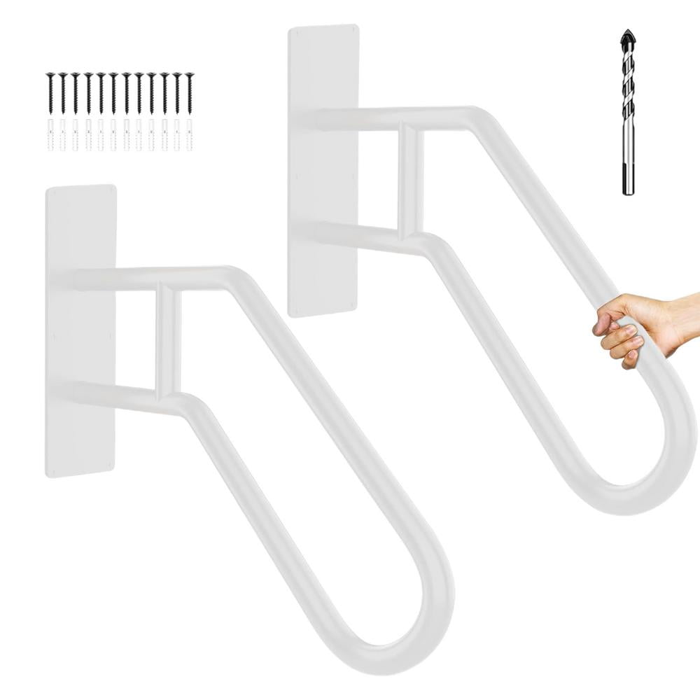 VAHIGCY U-Shaped Wall Mount Handrail Outdoor Steps U-Shaped Railings ...