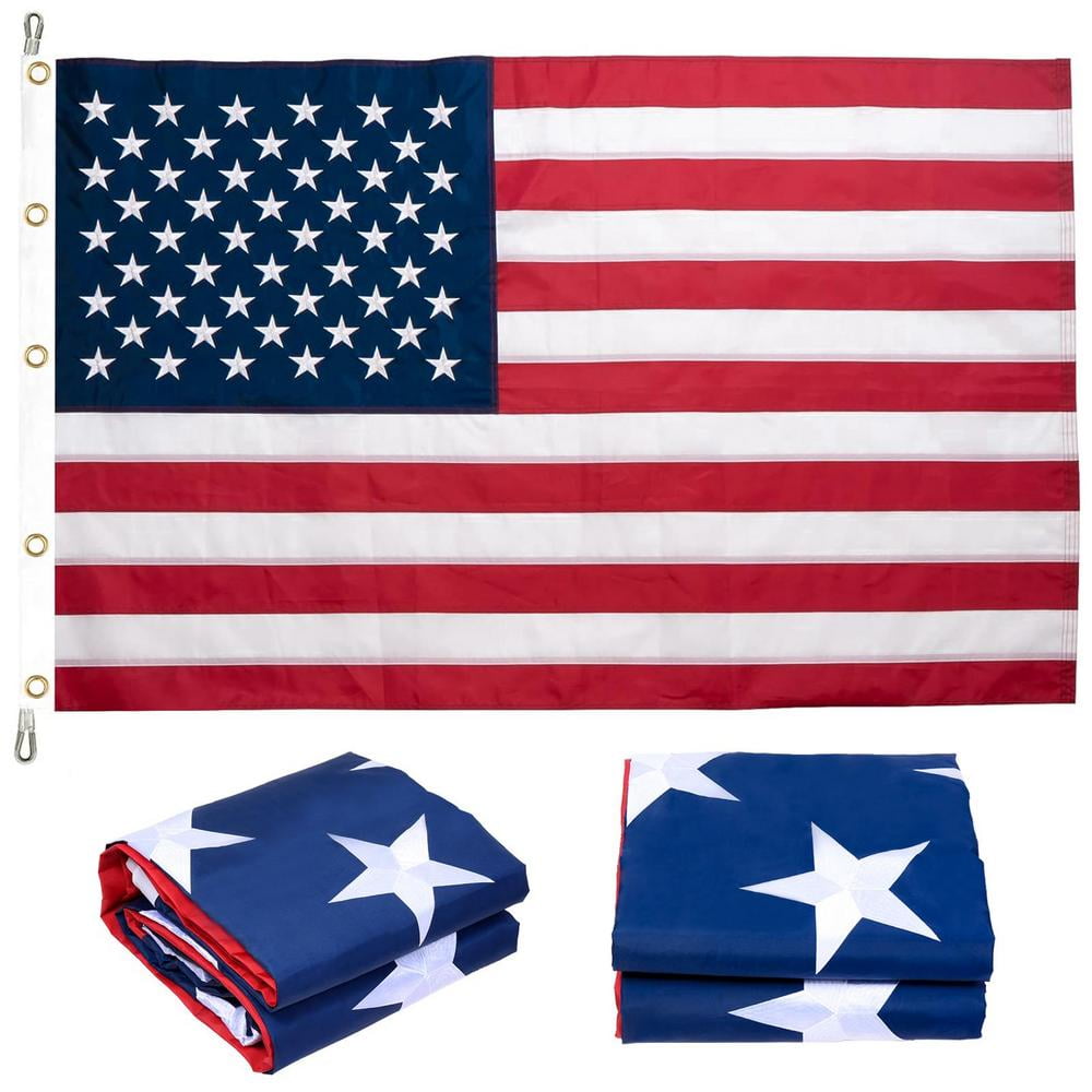 VAHIGCY United States Flag Stars Stripes Garden House Flags Classroom ...