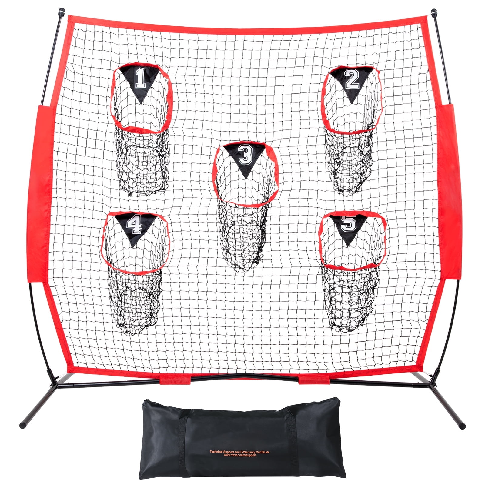 VAIKAXY 7 x 7 ft Football Trainer Throwing Net, Training Throwing ...