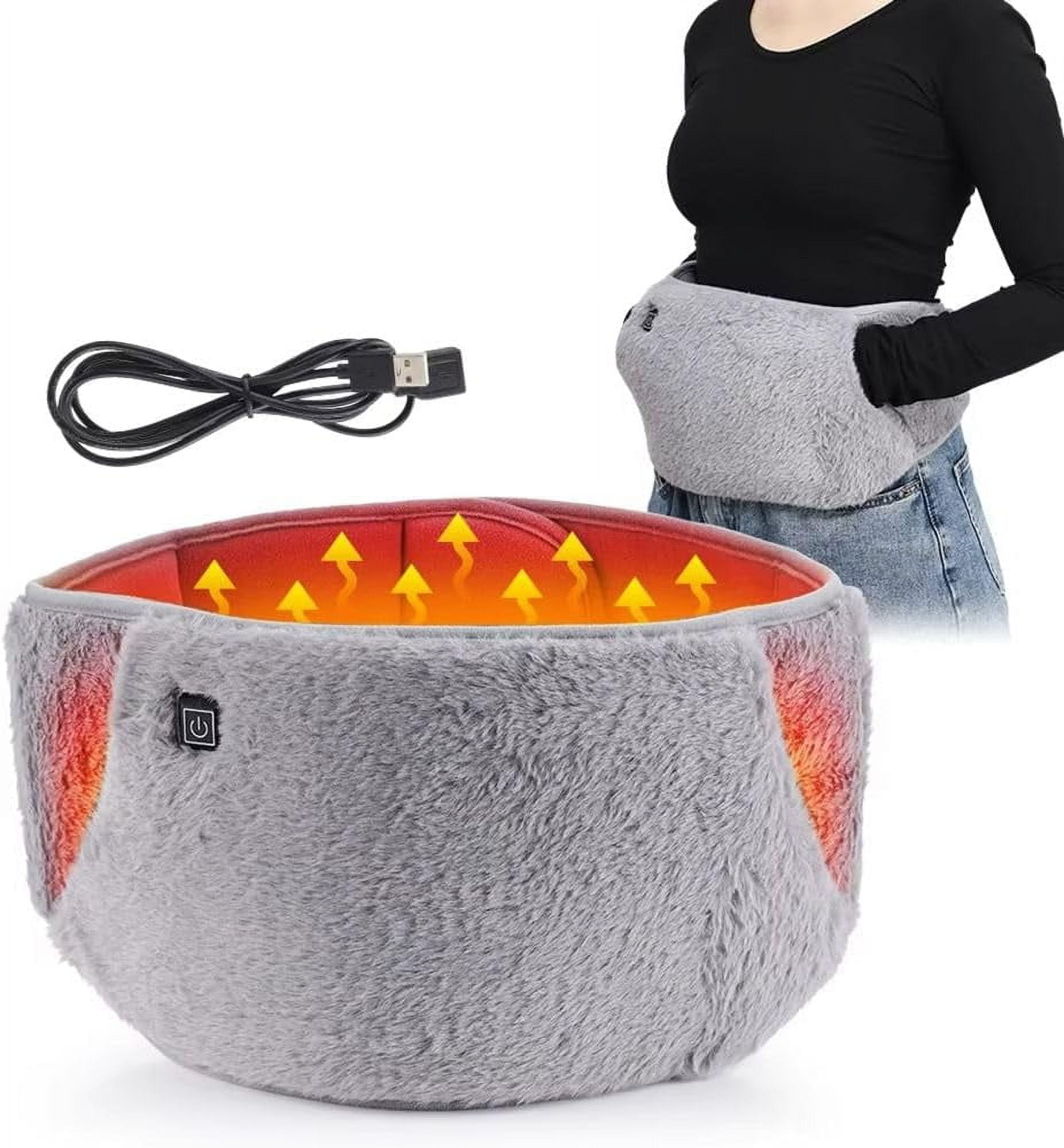 VAIKAXY USB Powered Heating Waist Belt, Heating Pad with Hand Pockets ...