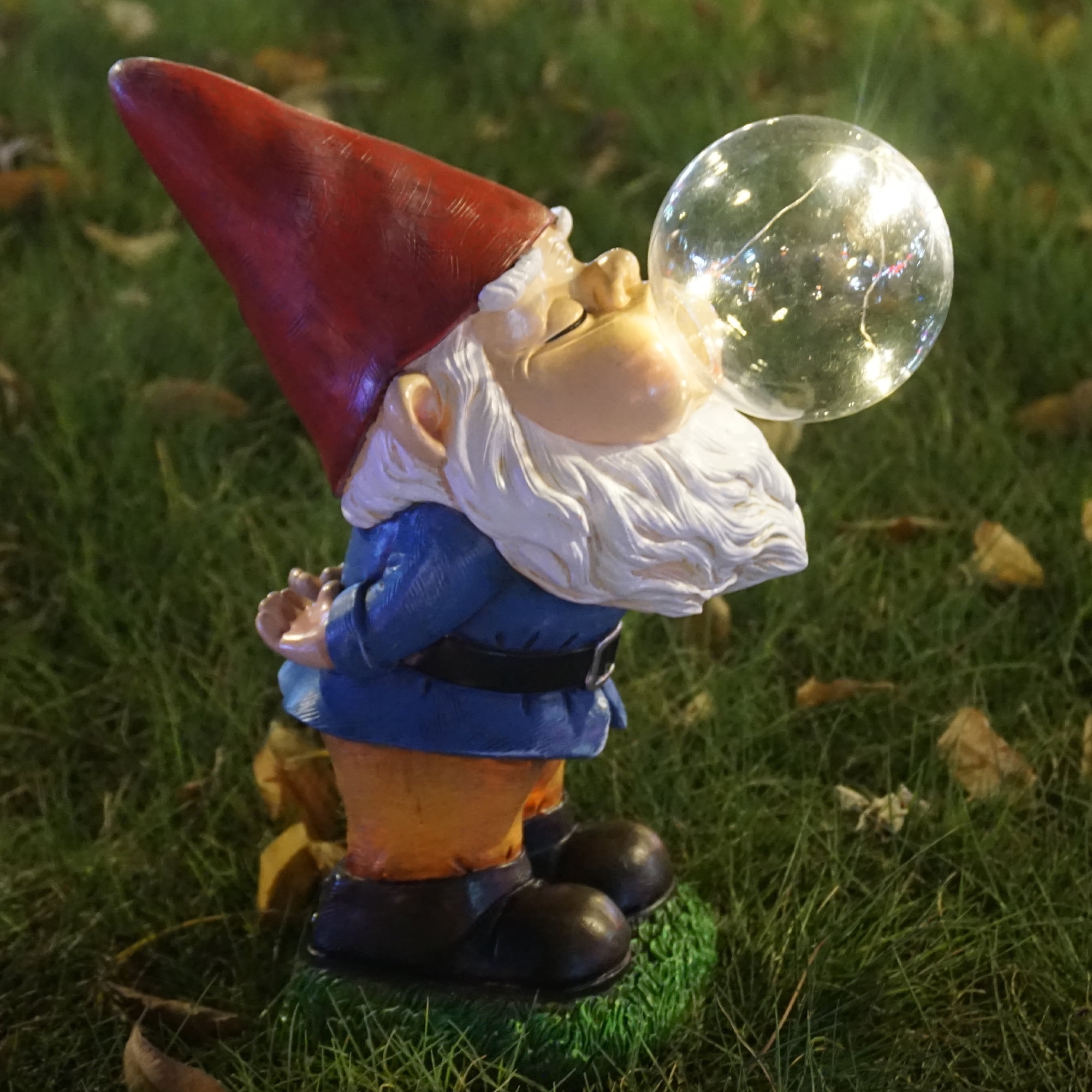 VAINECHAY Large Resin Garden Gnomes Statues, Cute Outdoor Decor with ...