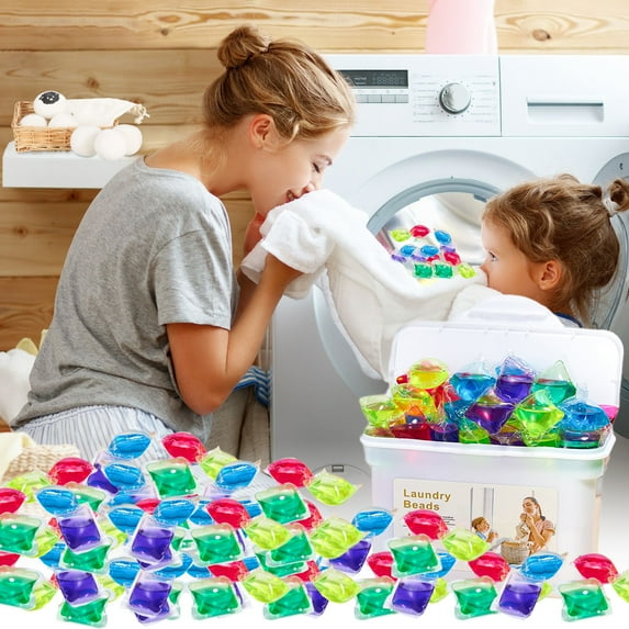 VAJUSO Laundry Detergent Pods 100 Pcs, Stain and Grease Remover Deep ...