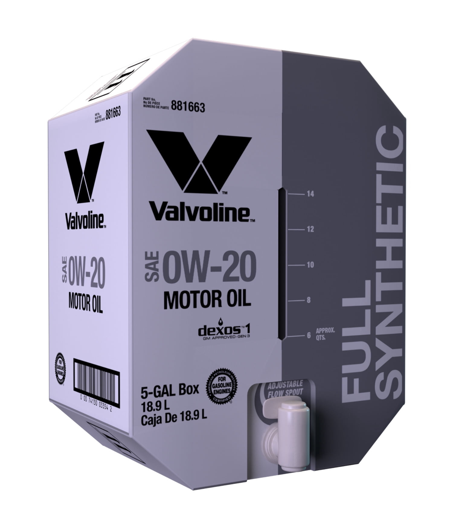 Valvoline Advanced Protection Full Synthetic Motor Oil SAE 0W-20 Bay ...