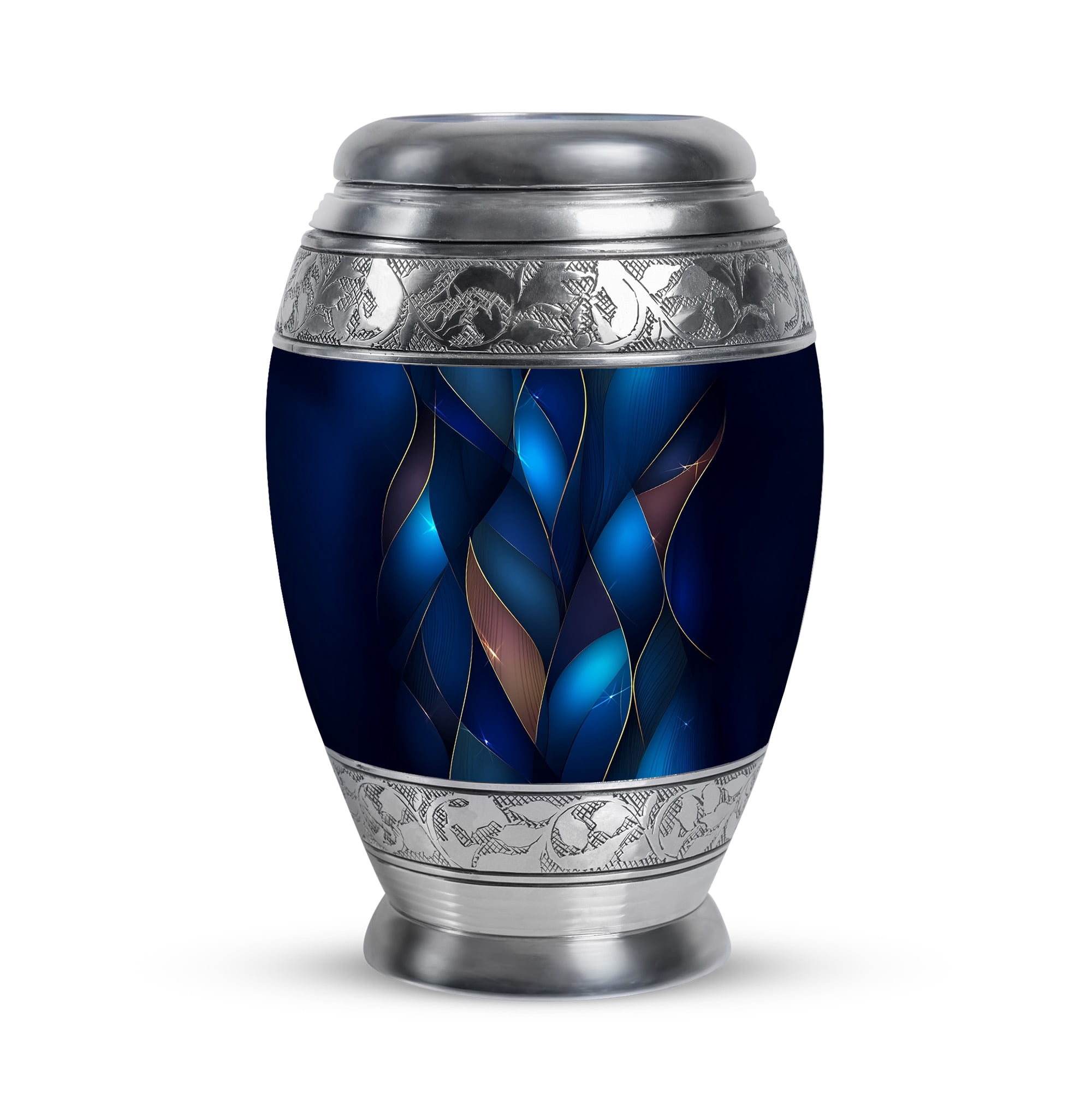 VALERASH Blue Keepsake Burial Urns for Human Ashes Adult Man - Mini ...