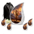 VALERASH Firefighter Urns for Adult Male - Sunset Funeral Urns for ...