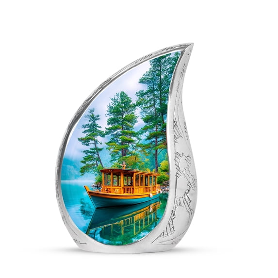 VALERASH Keepsake Boat Urn - Pink Teardrop Cremation Urns for Human ...