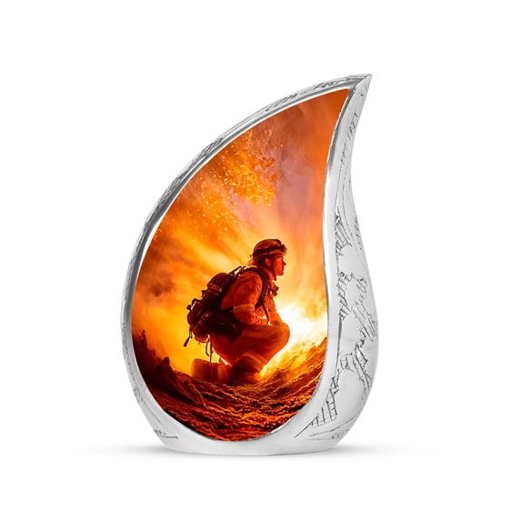 VALERASH Keepsake Firefighter Cremation Urns for Adult Ashes Women ...