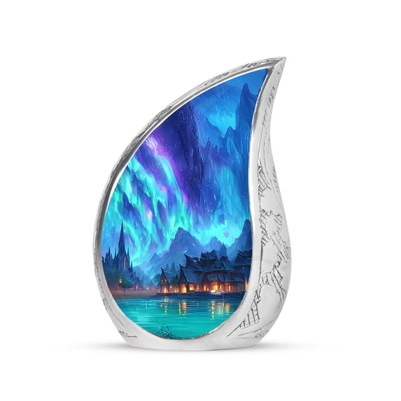 VALERASH Keepsake Northern Light Memorial Urns for Human Ashes - 3 Inch ...