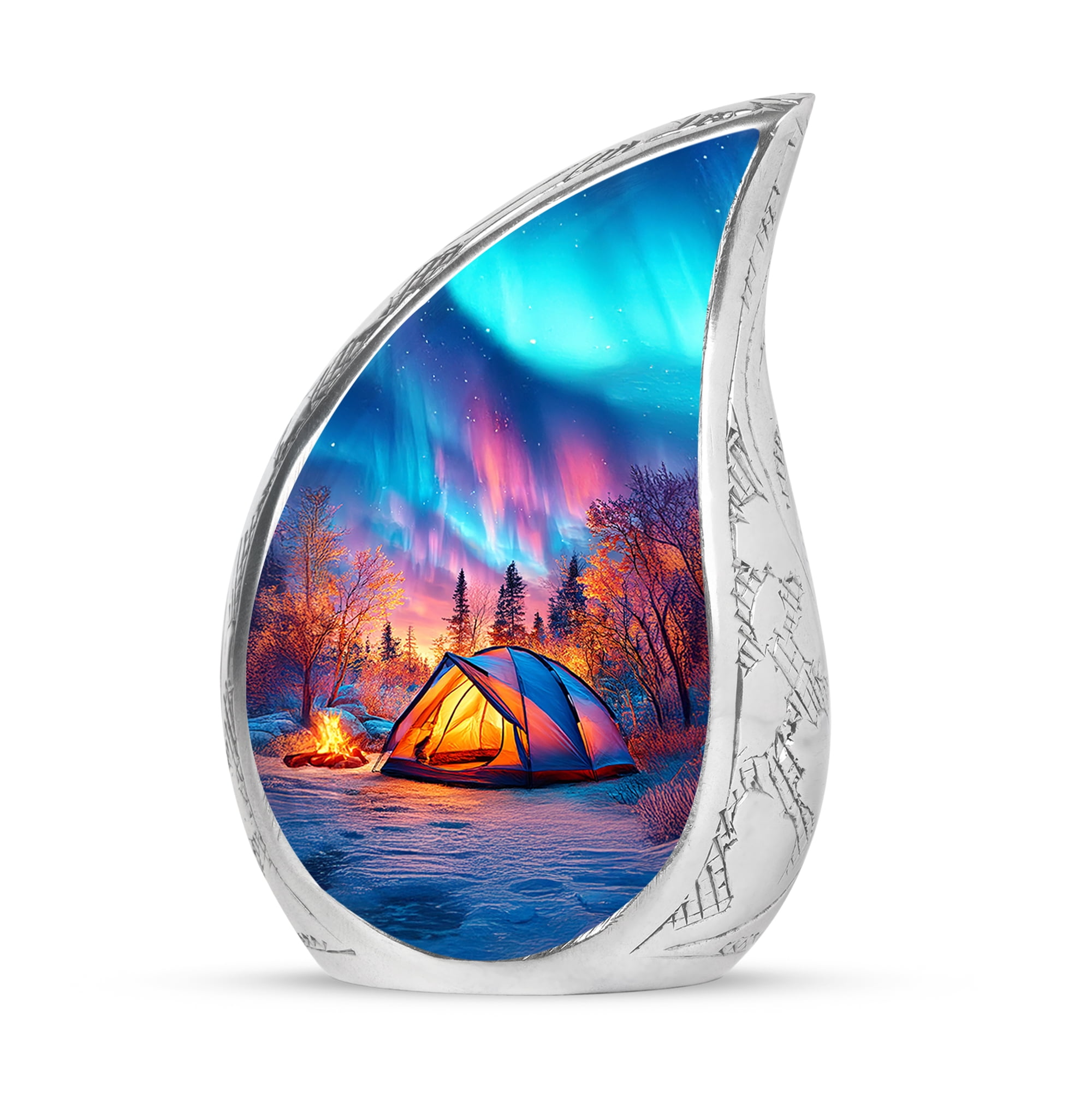 VALERASH Small Mountain Cremation Urns for Adult Ashes Women - Blue ...