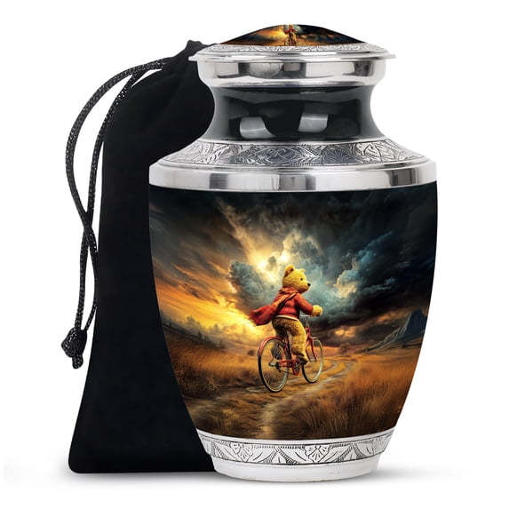 VALERASH Teddy Bear Cremation Urns for Human Ashes Adult Male - Large ...