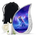 VALERASH Tiger Funeral Urns for Human Ashes Adult Female - Purple ...