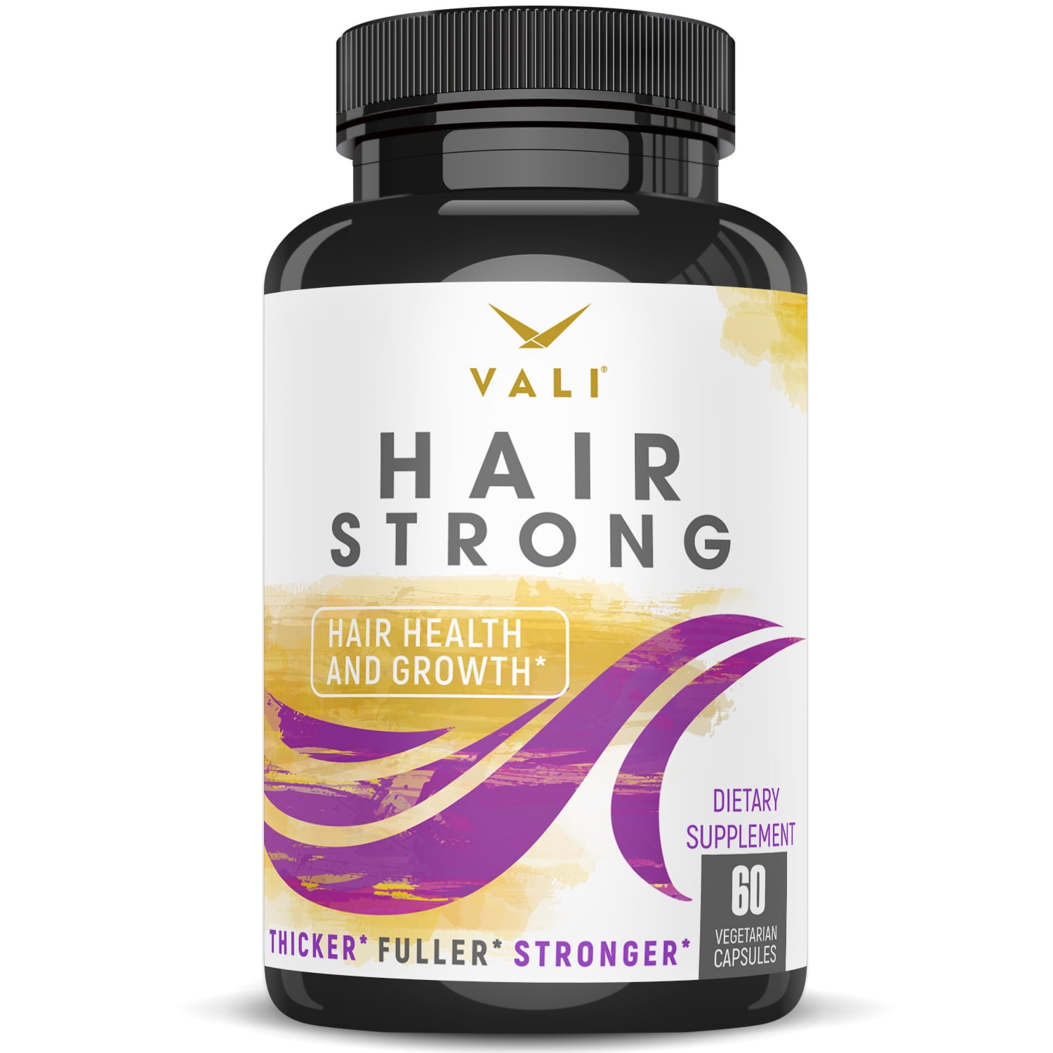 VALI Hair Strong Hair Health Vitamins & Growth Supplement, 60 Veggie ...