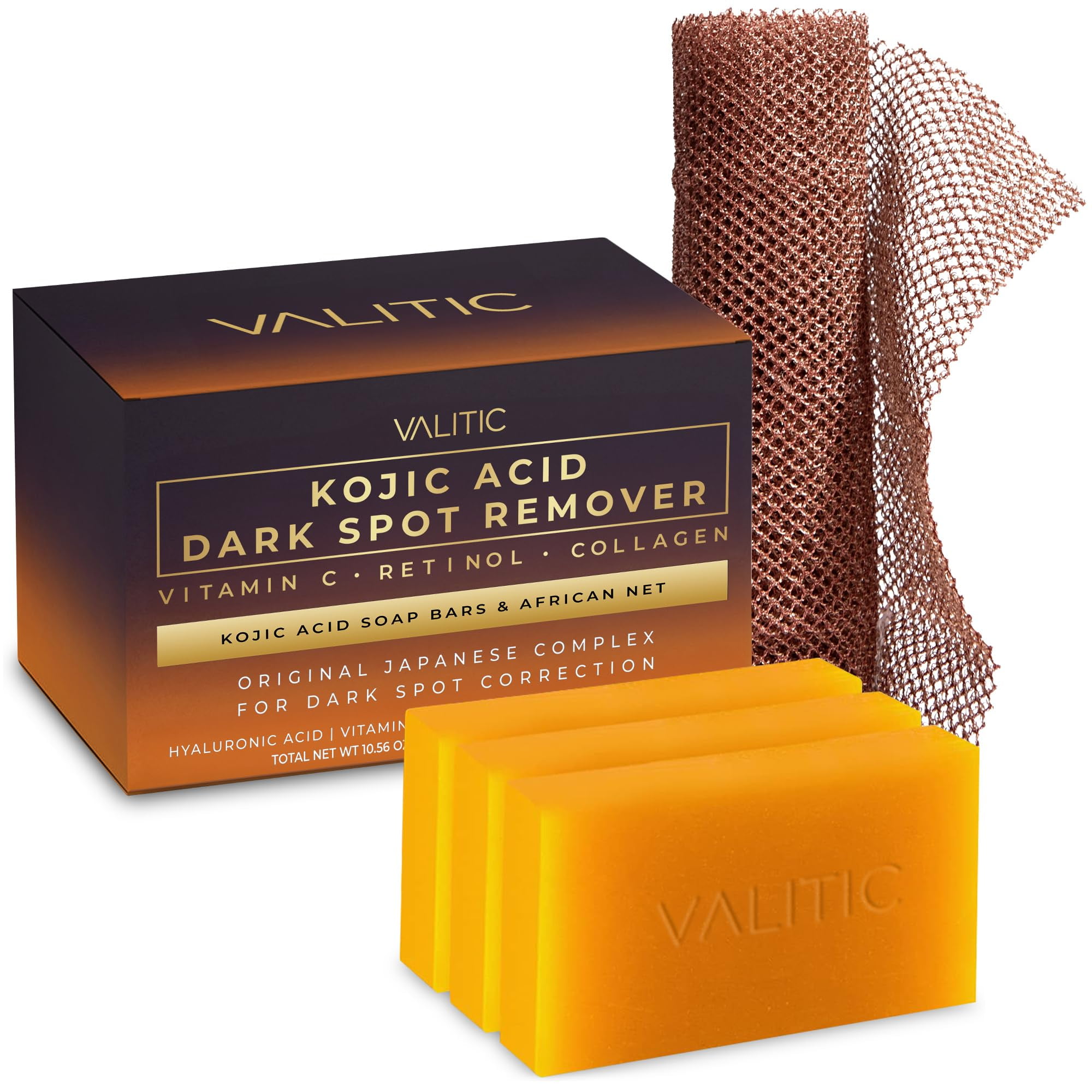 VALITIC Kojic Acid Dark SAF21 Spot Remover Soap Turmeric, Vitamin C ...