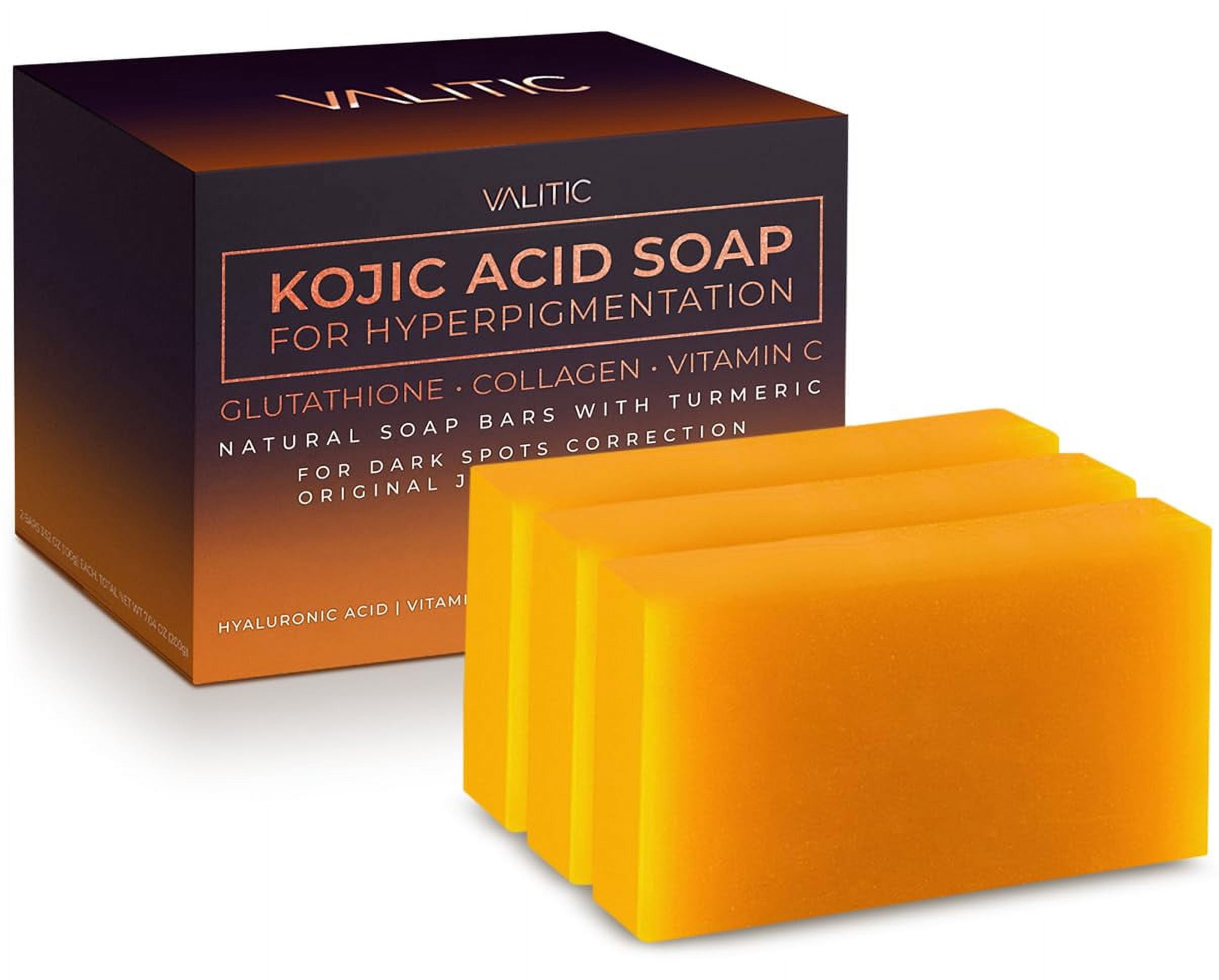 VALITIC Kojic Acid Soap TGF4 for Hyperpigmentation - with Glutathione ...