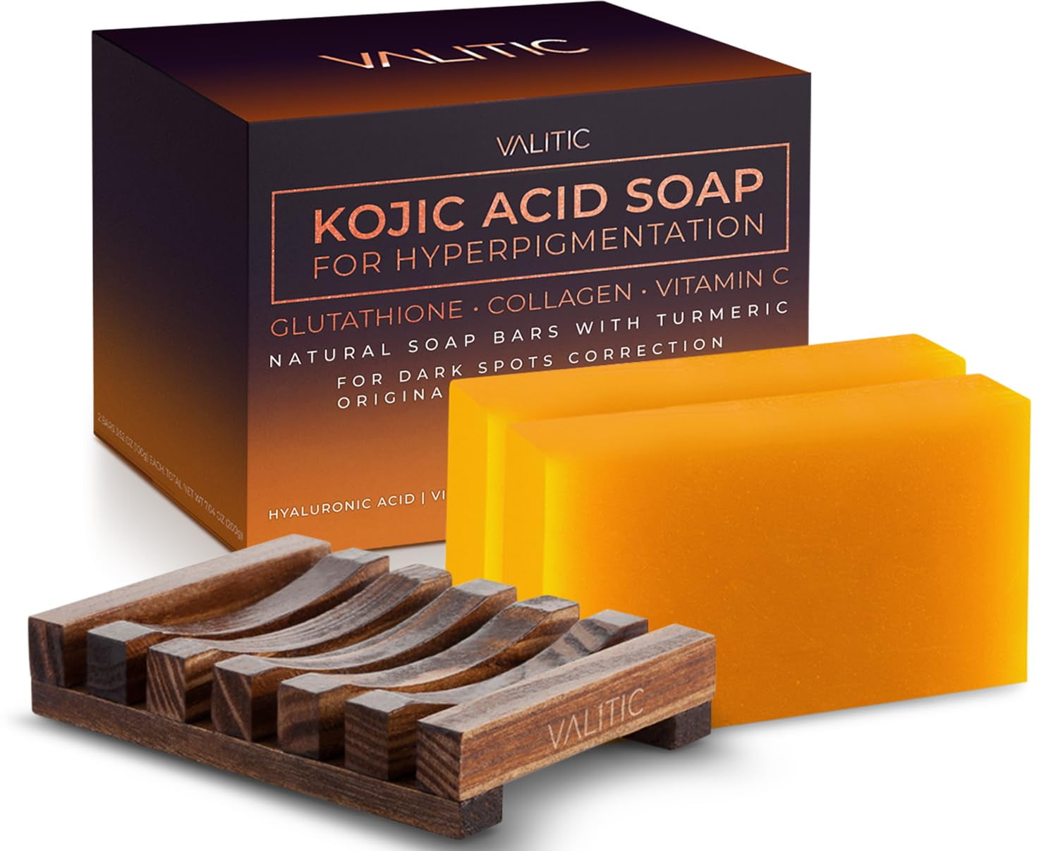 VALITIC Kojic Acid Soap XEF1 for Hyperpigmentation - with Glutathione ...