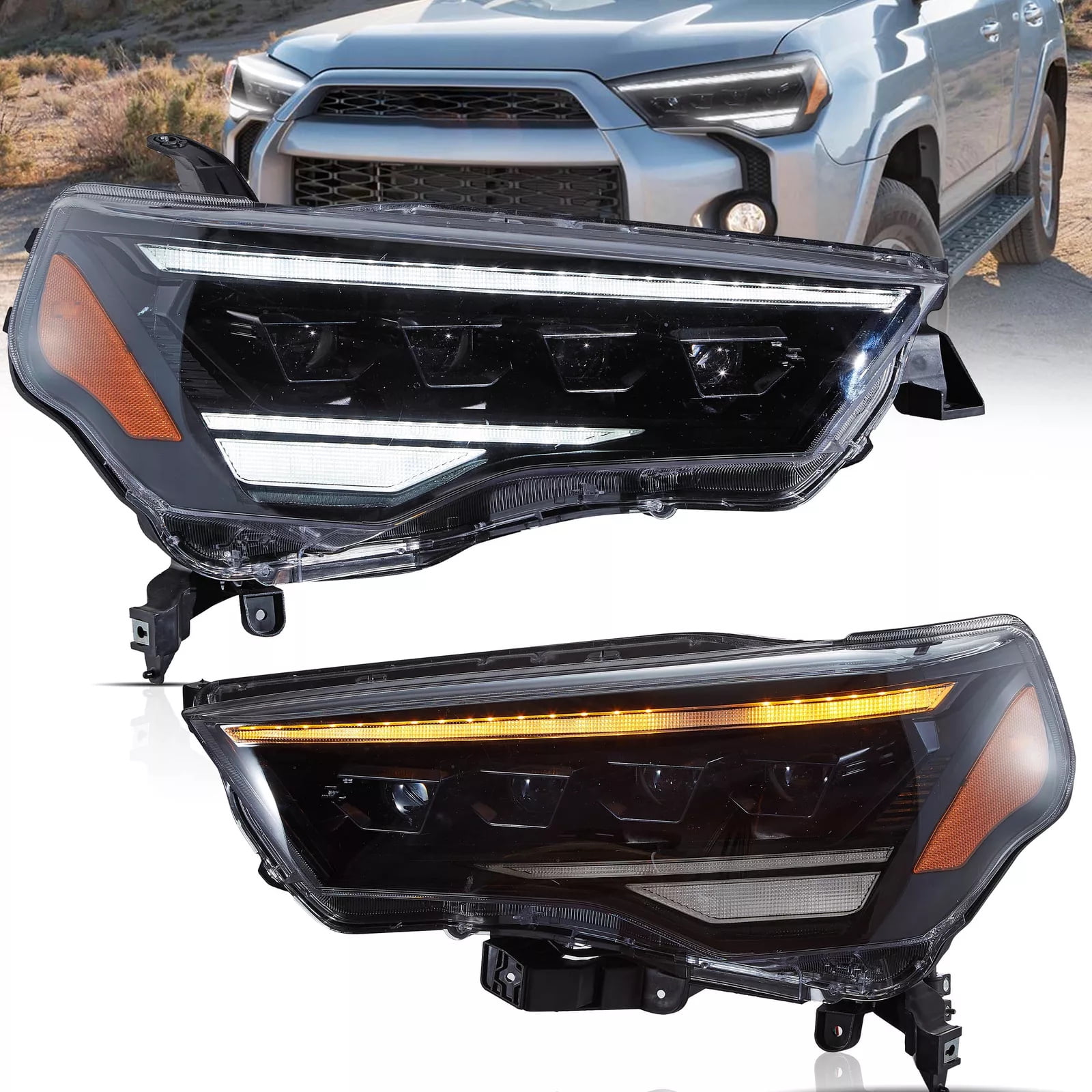 VALND for Toyota 4Runner LED Headlights Assembly Replacement 2014 2015 ...