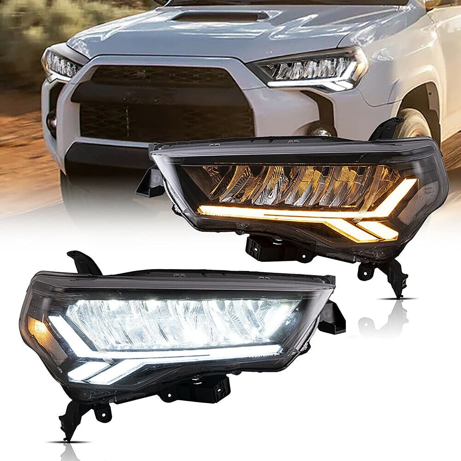 VALND for Toyota 4Runner LED Headlights Assembly Replacement 2014 2015 ...