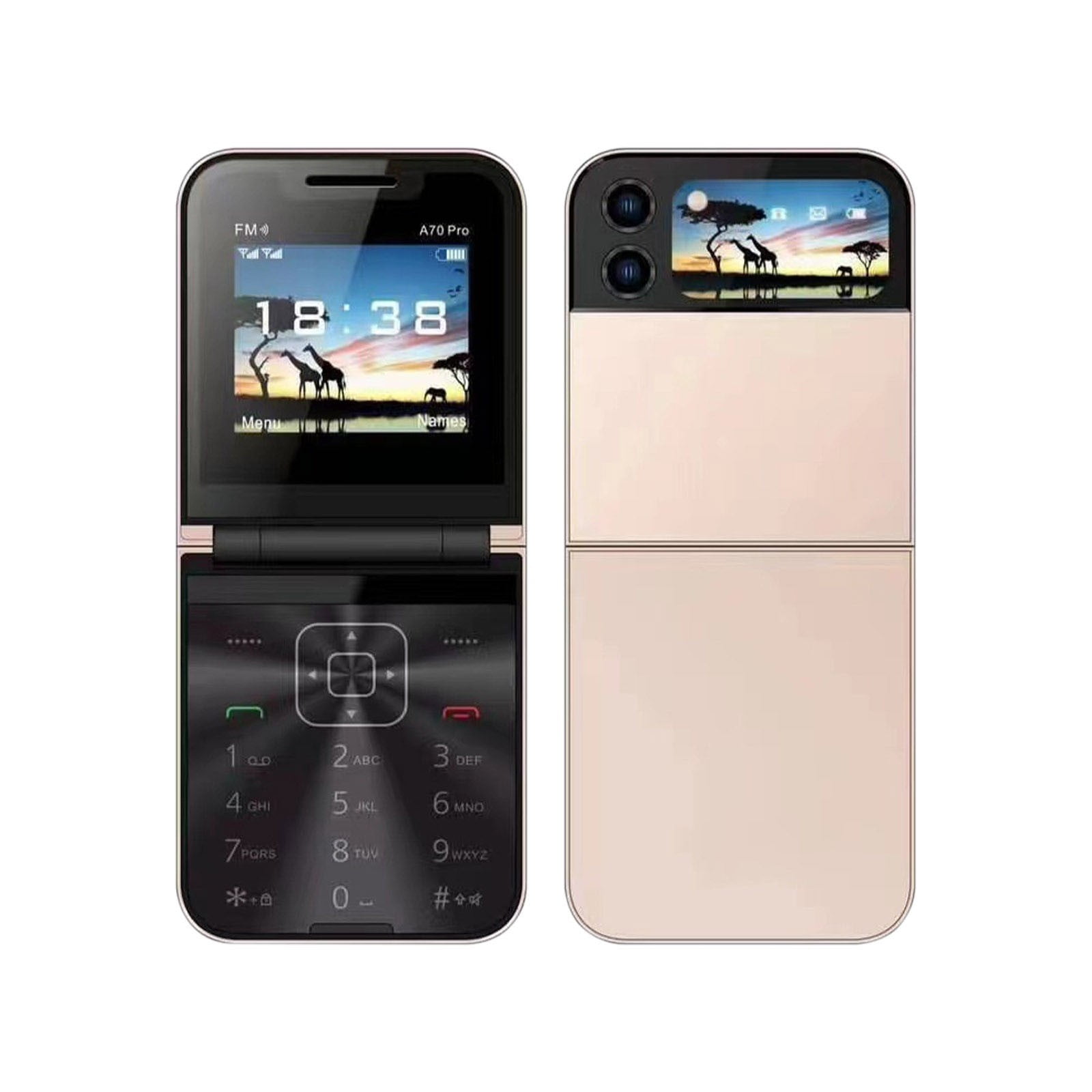 VALSEEL 2024 New Mini Flip Mobile Phone 2 SIM Card Small Display ...