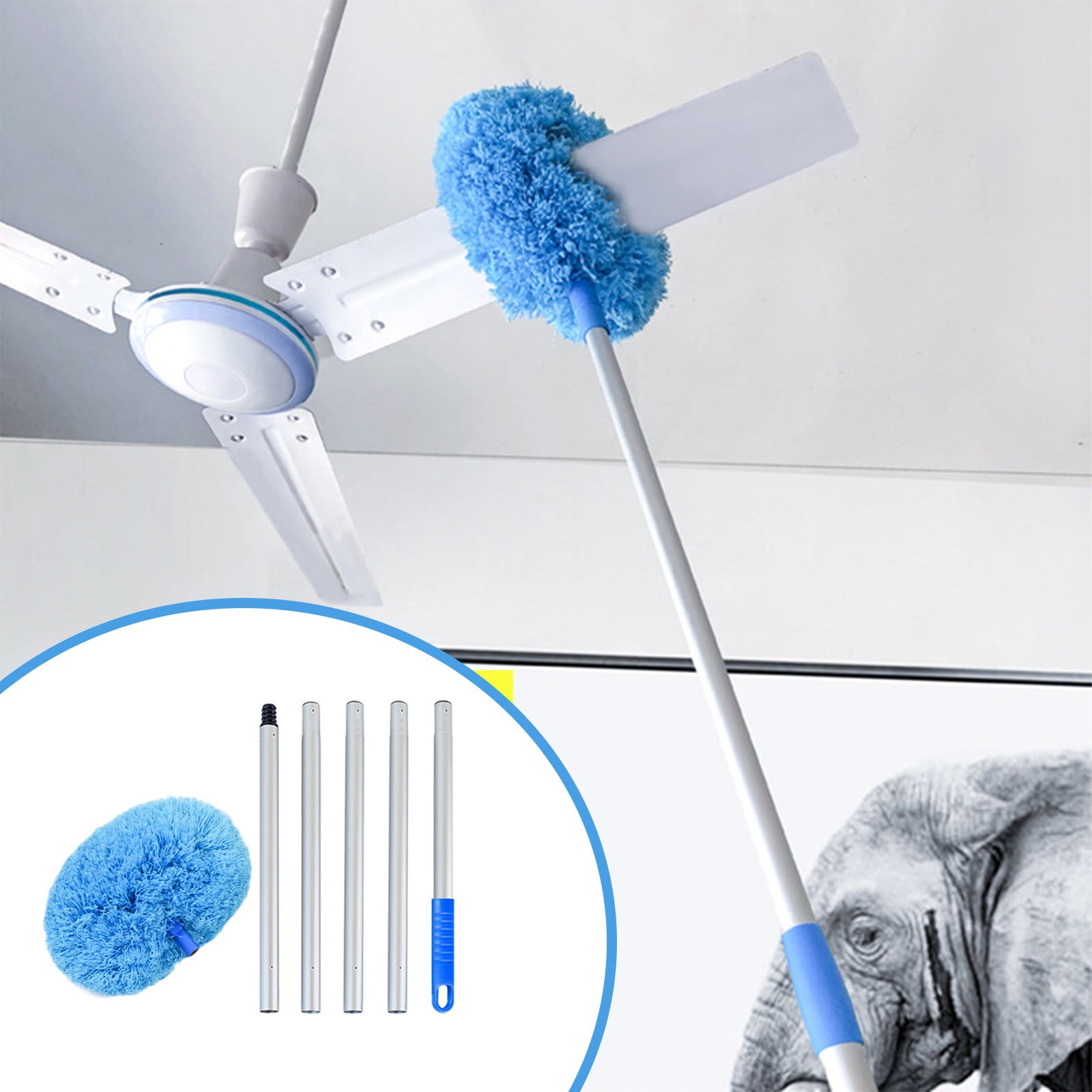 VALSEEL Ceiling Fan Duster,Dusters for Cleaning, Microfiber Duster with ...