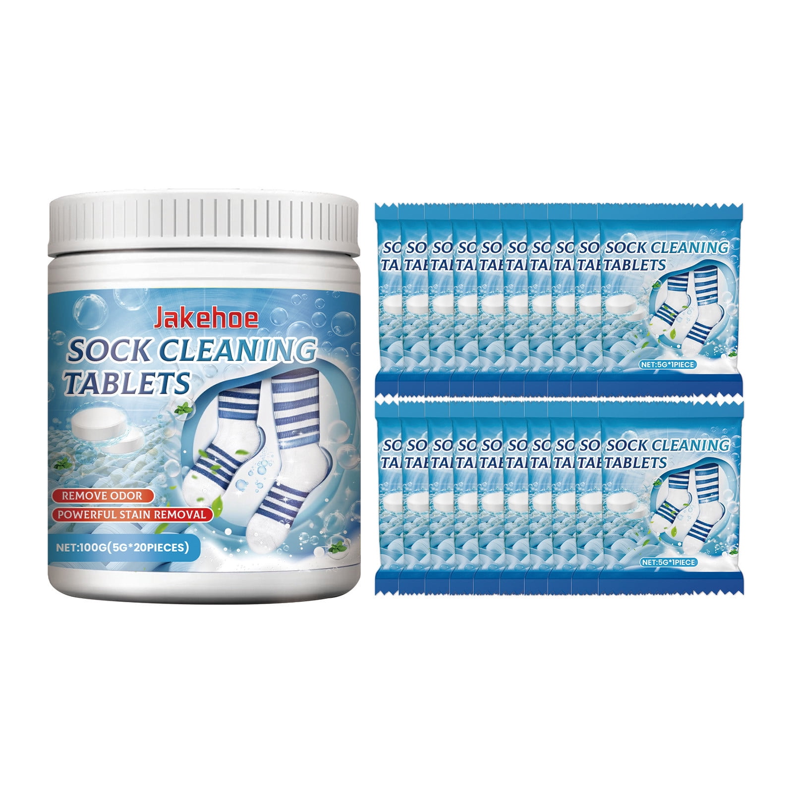 VALSEEL Cleaning Supplies Sock Cleaning Pads for Stain Removal ...