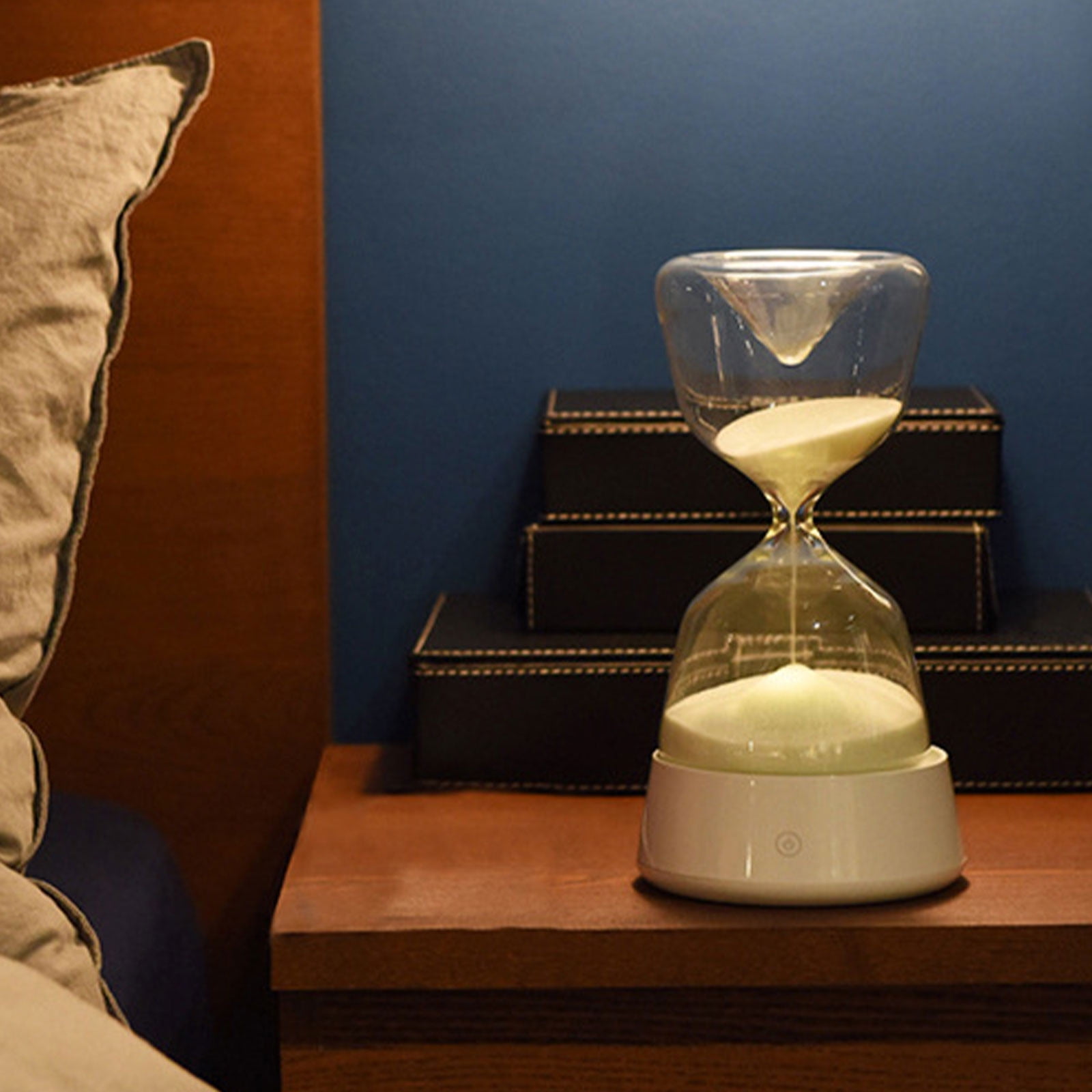 VALSEEL Clearance 15 Minute Hourglass Sand Timer, 7 Colors LED Night ...