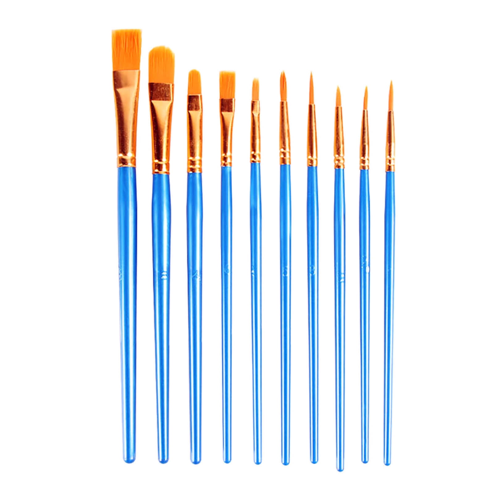 VALSEEL Clearance Plastic Rod Oil Brush Set Painting Watercolor Hand ...