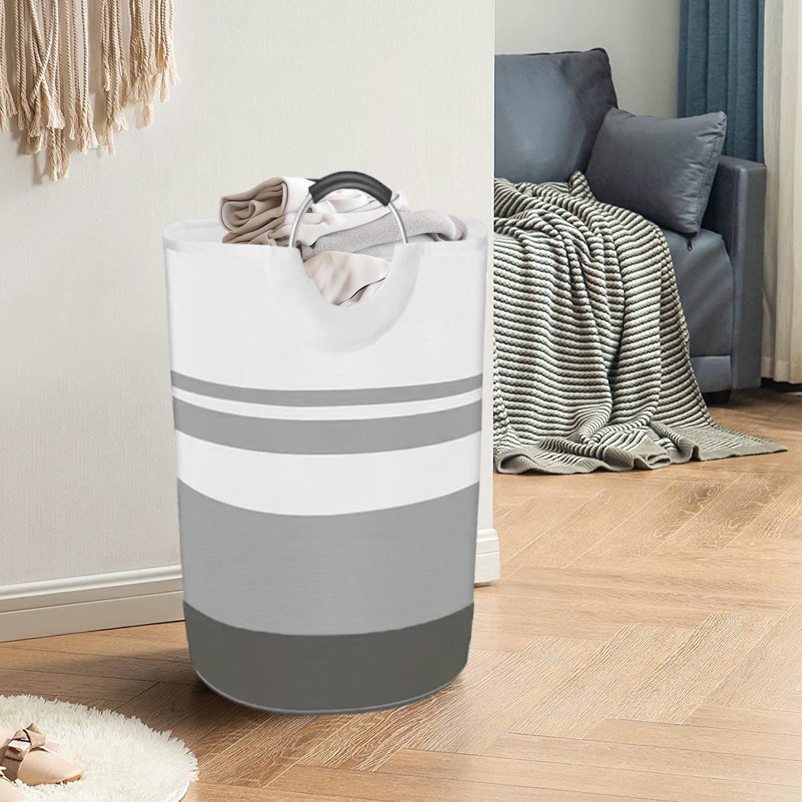 VALSEEL Dirty Clothes Hamper 82L Laundry Basket Large Laundry Hamper ...