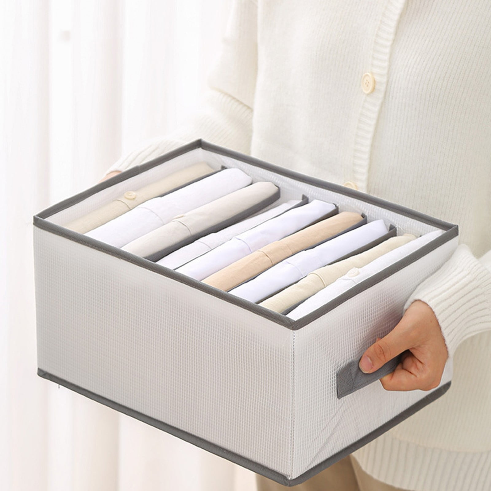 VALSEEL Drawer Organizer Clothes Foldable Clothing Storage Box Wardrobe ...