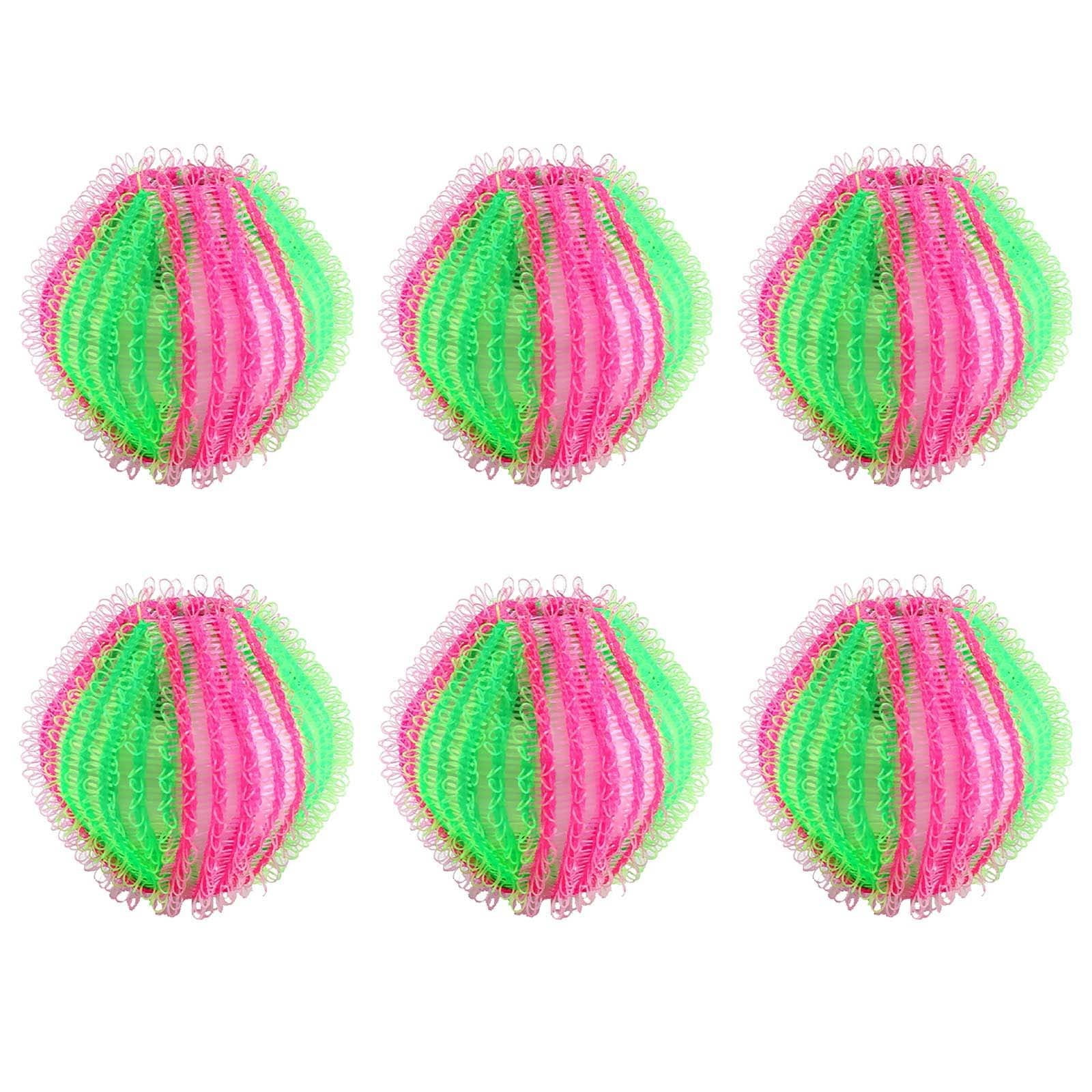 VALSEEL Dryer Balls 6pc Hair Lint Fluff Grabbing Laundry For Washing ...