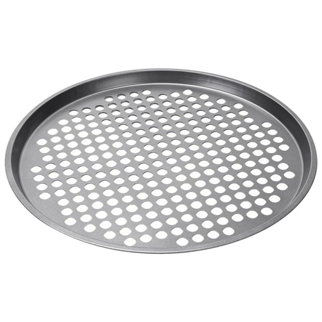 VALSEEL Kitchen Appliances Pizza Pan with Holes Stainless Steel Round ...