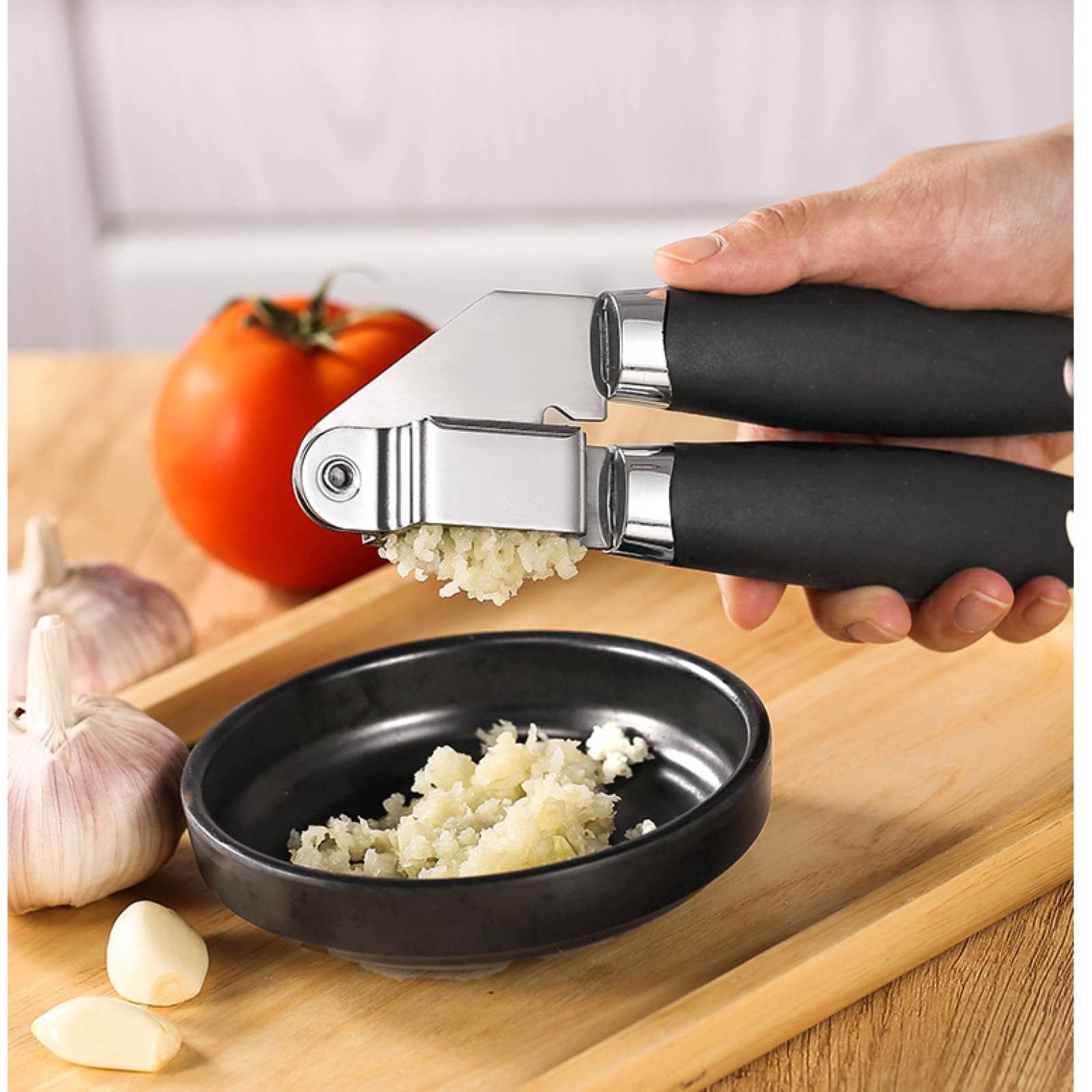 VALSEEL Kitchen Gadgets Garlic Press,Garlic Press Stainless Steel ...