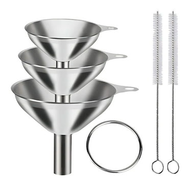Kitchenaid Set of 4 Plastic Funnels in White - Walmart.com