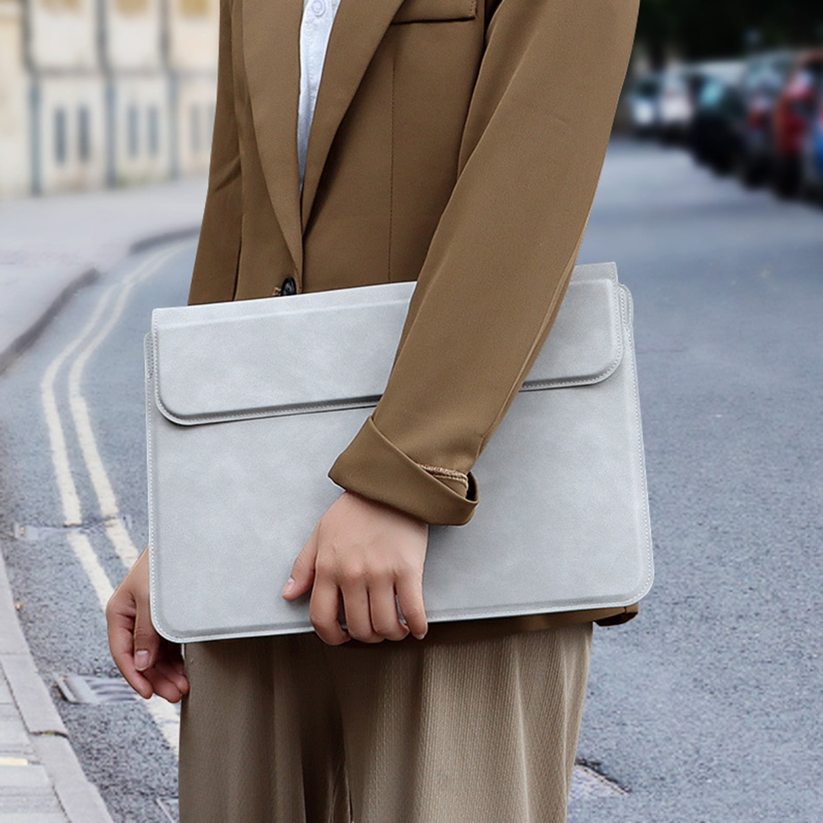 VALSEEL Multi Functional Laptop Bag with Computer Stand Leather Cover 14.1-15.4 Inches Universal ...