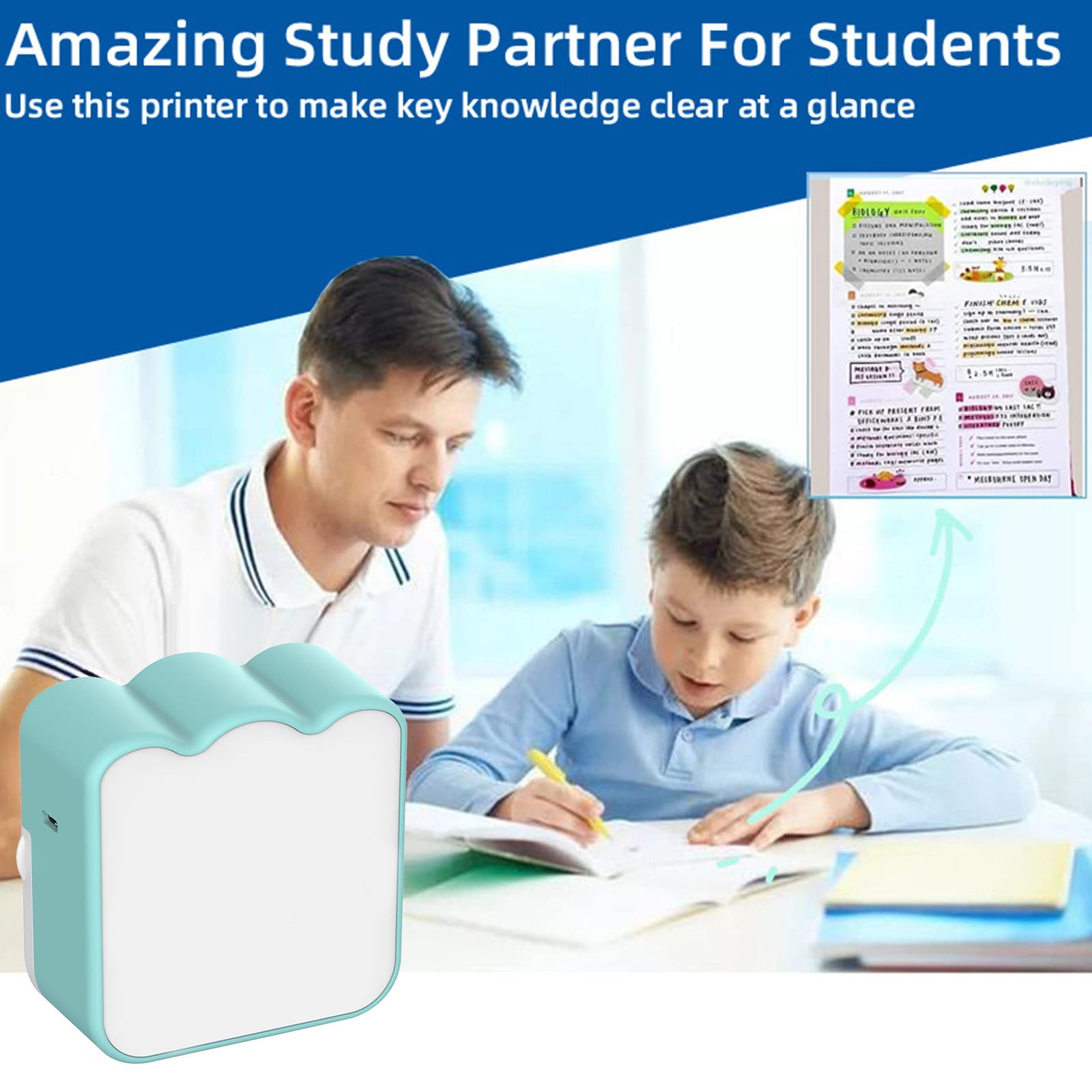 VALSEEL Portable Mini Thermal Printing for Text and Photo Printing with ...