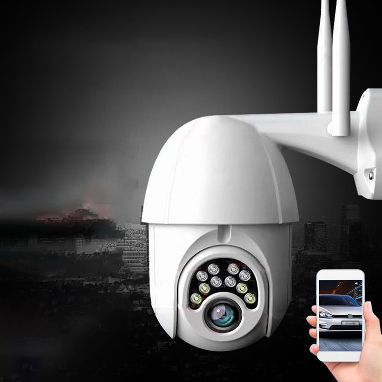 VALSEEL Security Camera Wireless WiFi Monitoring Camera 1080p HD Remote ...