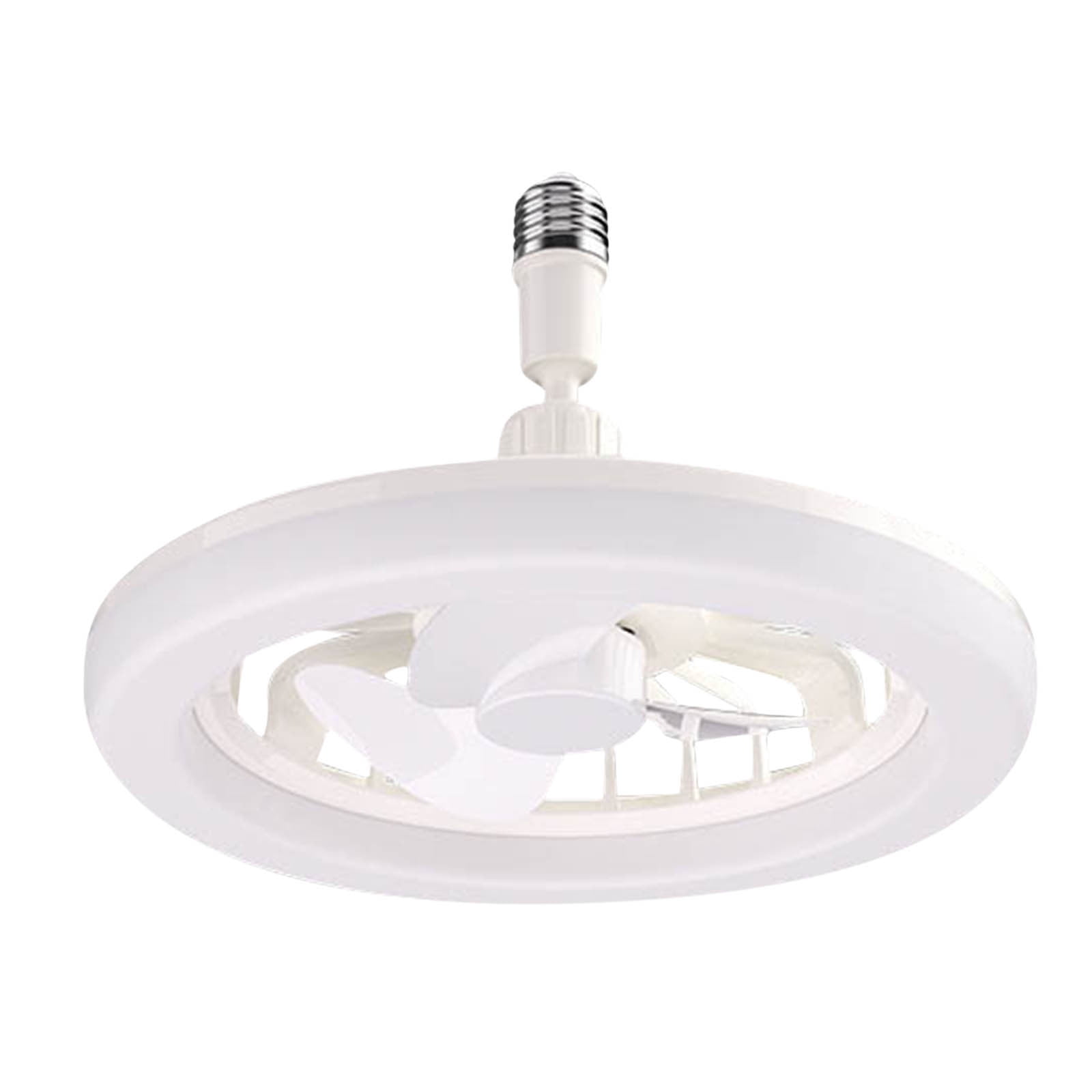 VALSEEL Small Fan E27 Ceiling Fan With Lights,Enclosed Low Fan Light ...